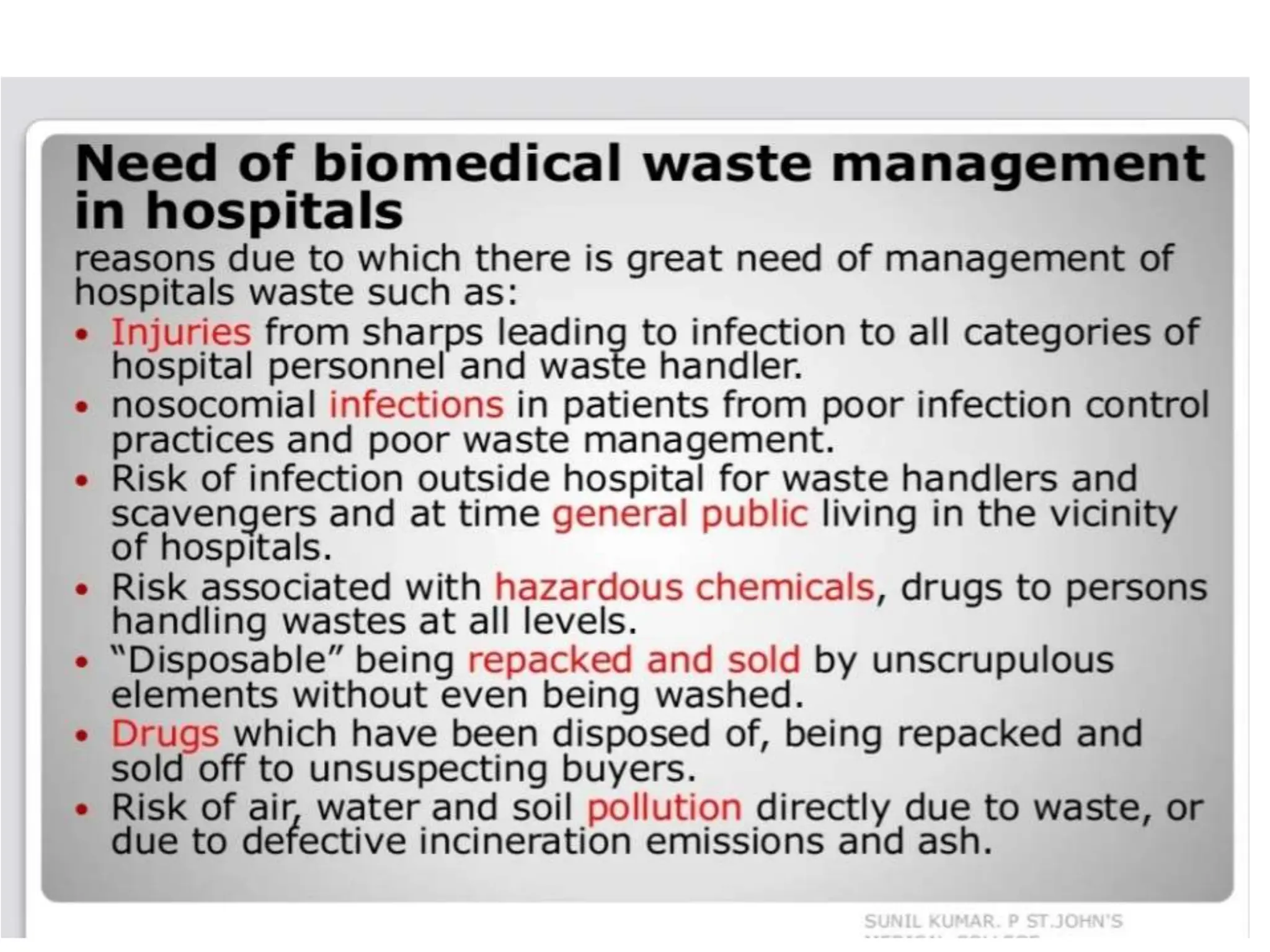 bio medical waste mgmt ppt.pptx for nursing student | PPTX