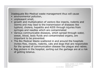 bio medical waste mgmt ppt.pptx for nursing student | PPTX
