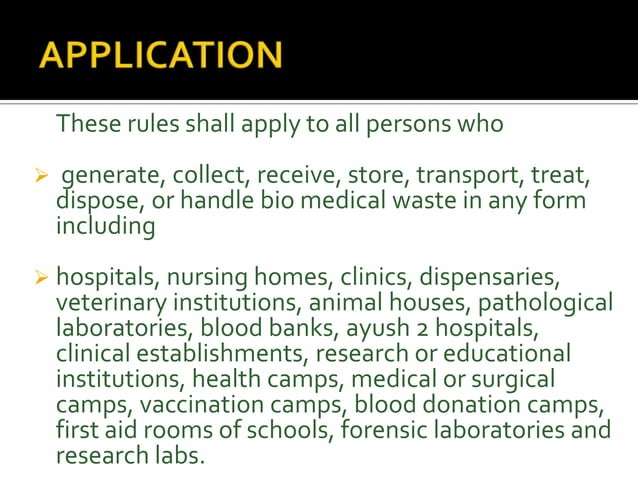 Bio-Medical Waste Management Rules, 2016 by Souvik Dhar | PPTX ...