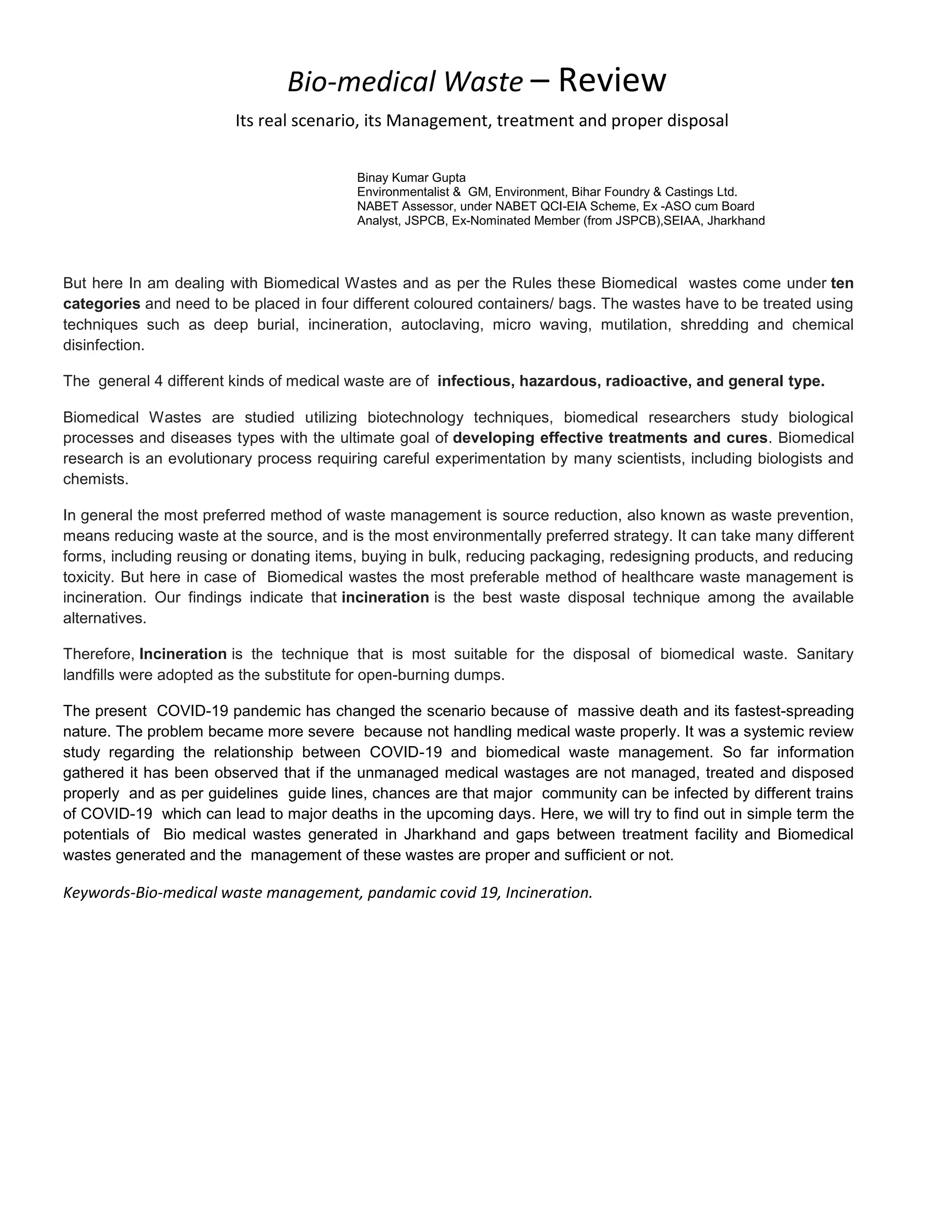 Biomedical Wastes -Review-A paper-Final.pdf