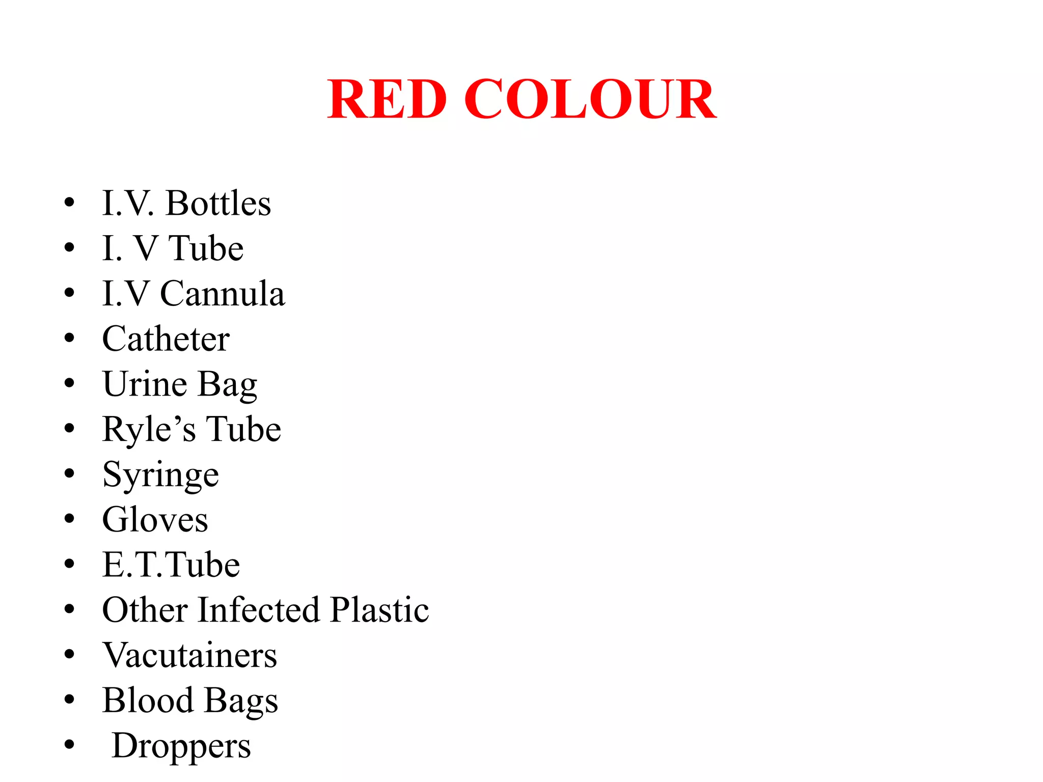 Bio medical waste segregation | PPTX
