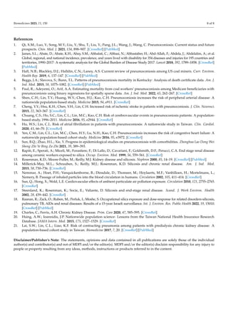 biomedicines-11-00150-v2b Silica induced diseases | PDF