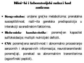 Dr. Vladimir Trajkovski - Biomedicinska dijagnostika na autizmot | PPT