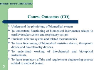 Module one powerpoint notes of bio med instr | PPTX
