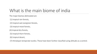 Biome diversity in india | PPT