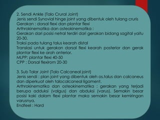 biomekanik knee joint and ankle concern issues of movement.ppt