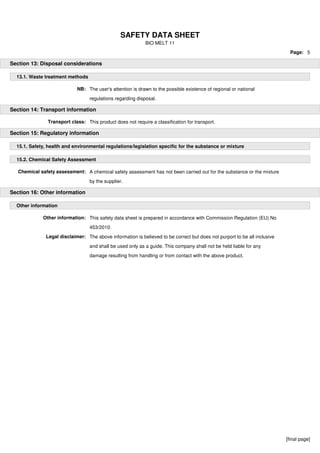 Oil Technics Ltd: New (Winter) Product Launch. | PDF