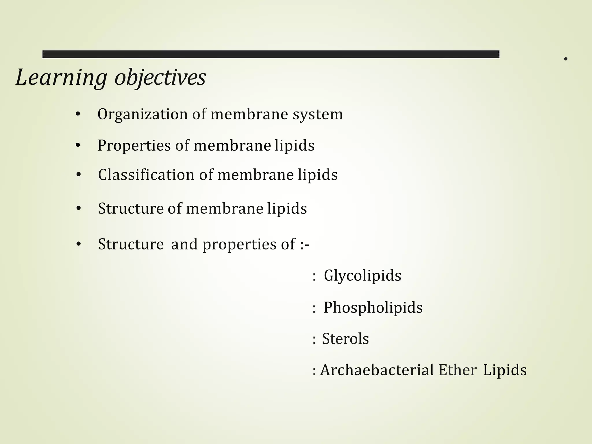 membrane lipids & its types | PPTX