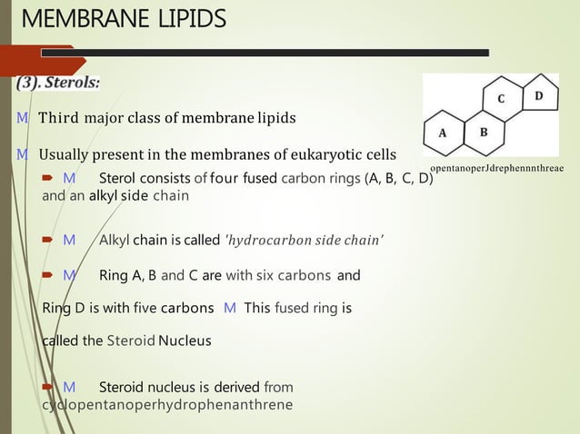 membrane lipids & its types | PPTX | Chemistry | Science
