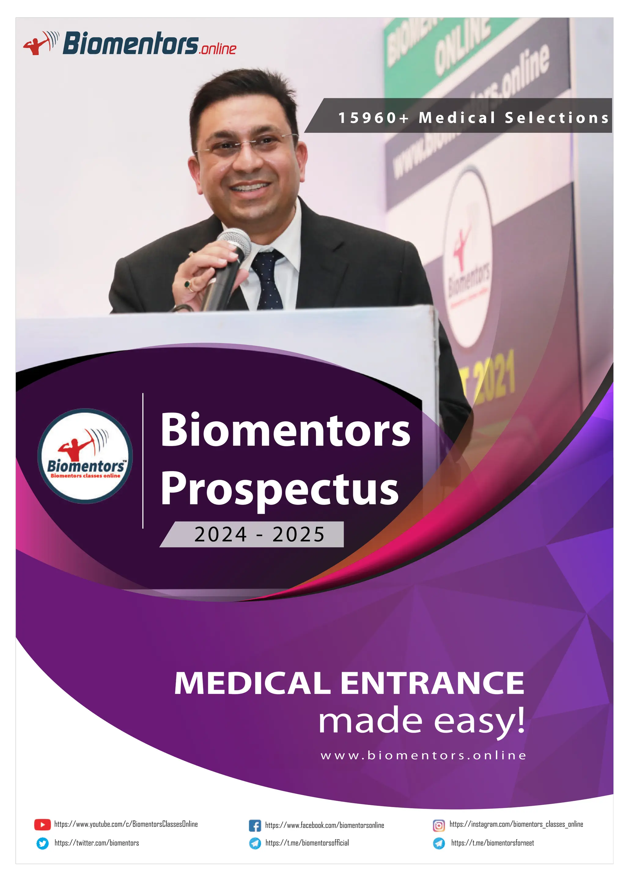 Biomentors Prospectus : NEET Online Medical Entrance Coaching 2024 pdf ...