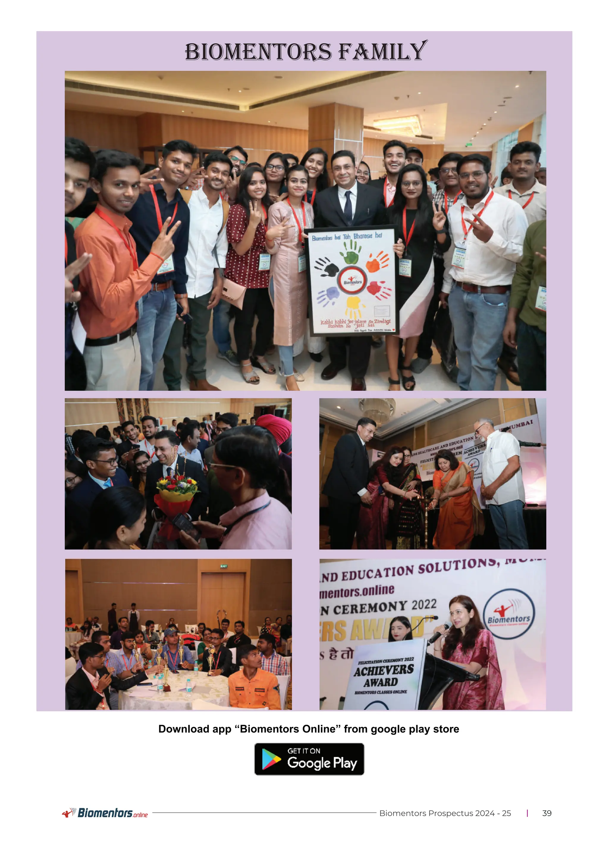 Biomentors Prospectus : NEET Online Medical Entrance Coaching 2024 pdf ...