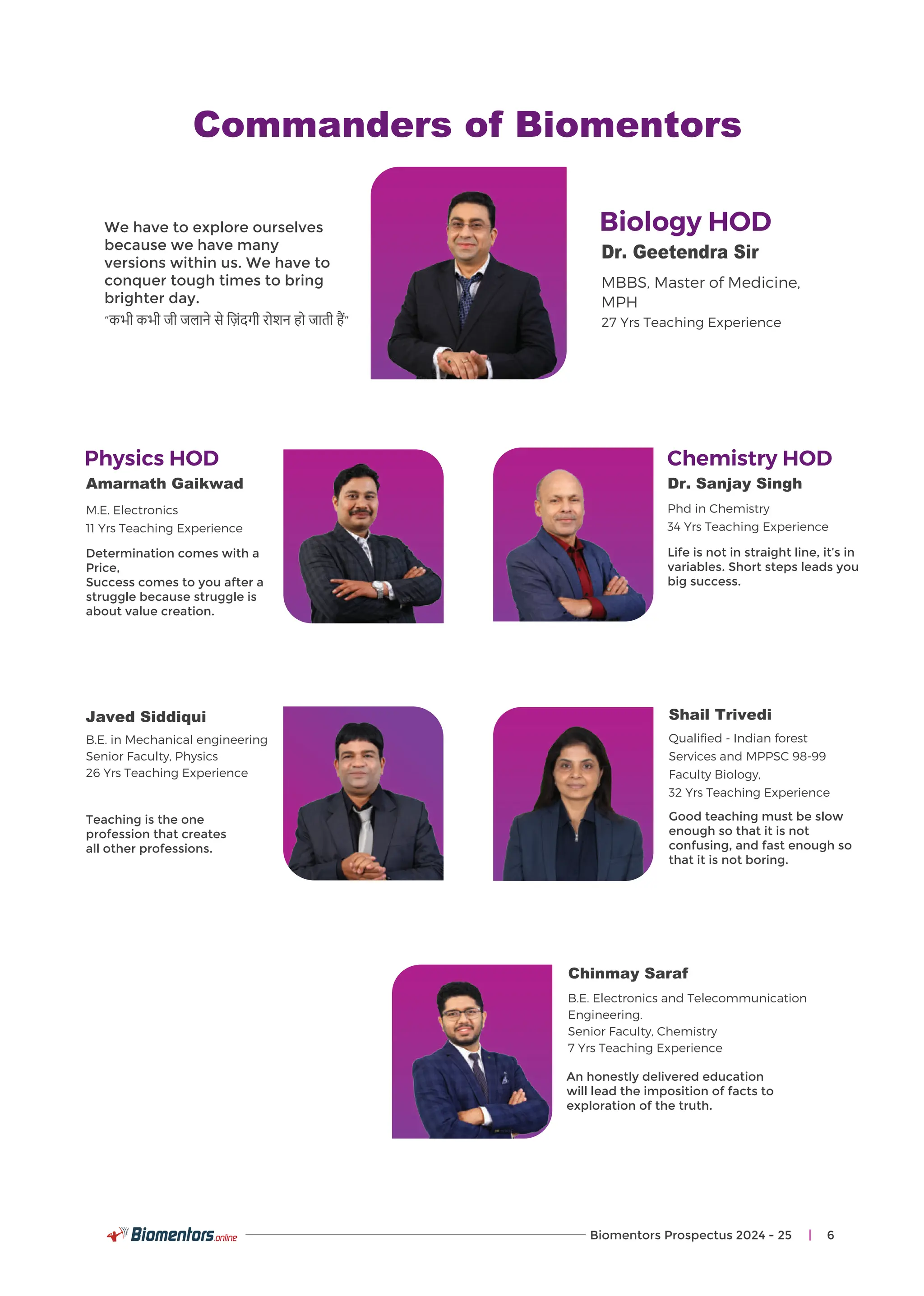 Biomentors Prospectus : NEET Online Medical Entrance Coaching 2024 pdf ...