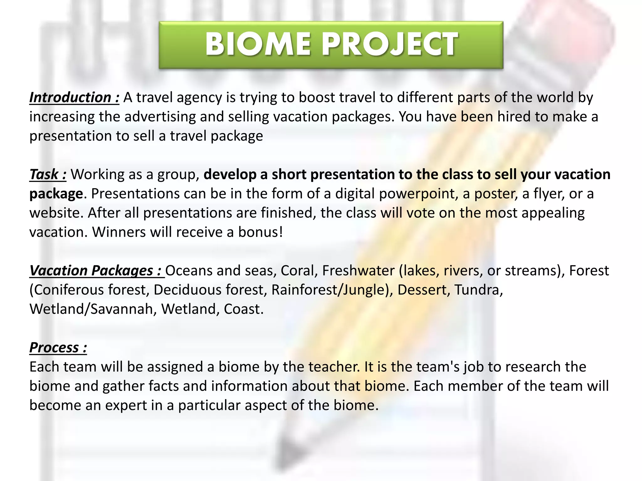 Biome Project | PPT