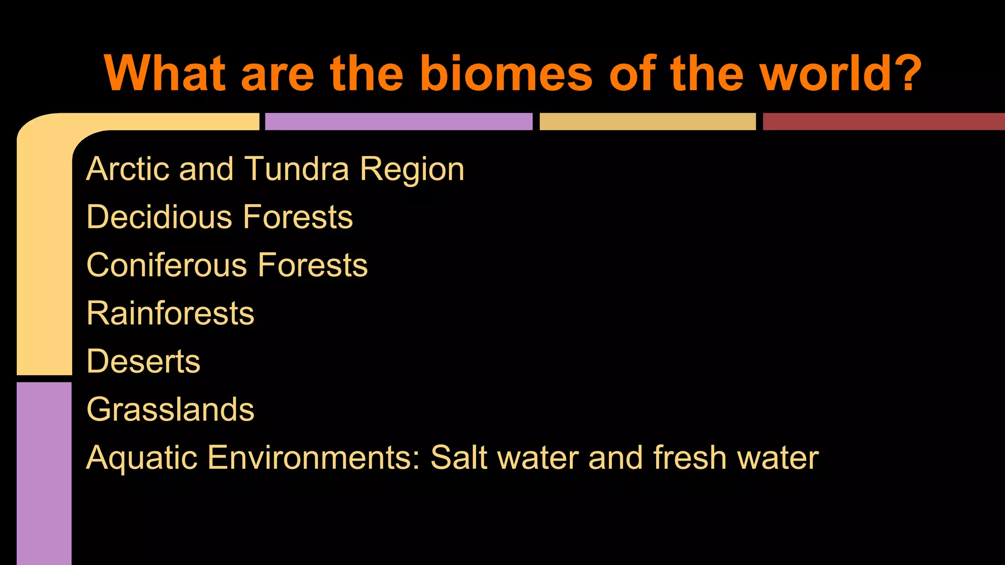 Biome projects | PPT