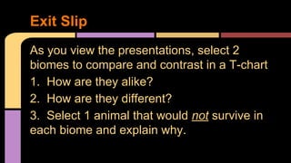 Biome projects | PPT