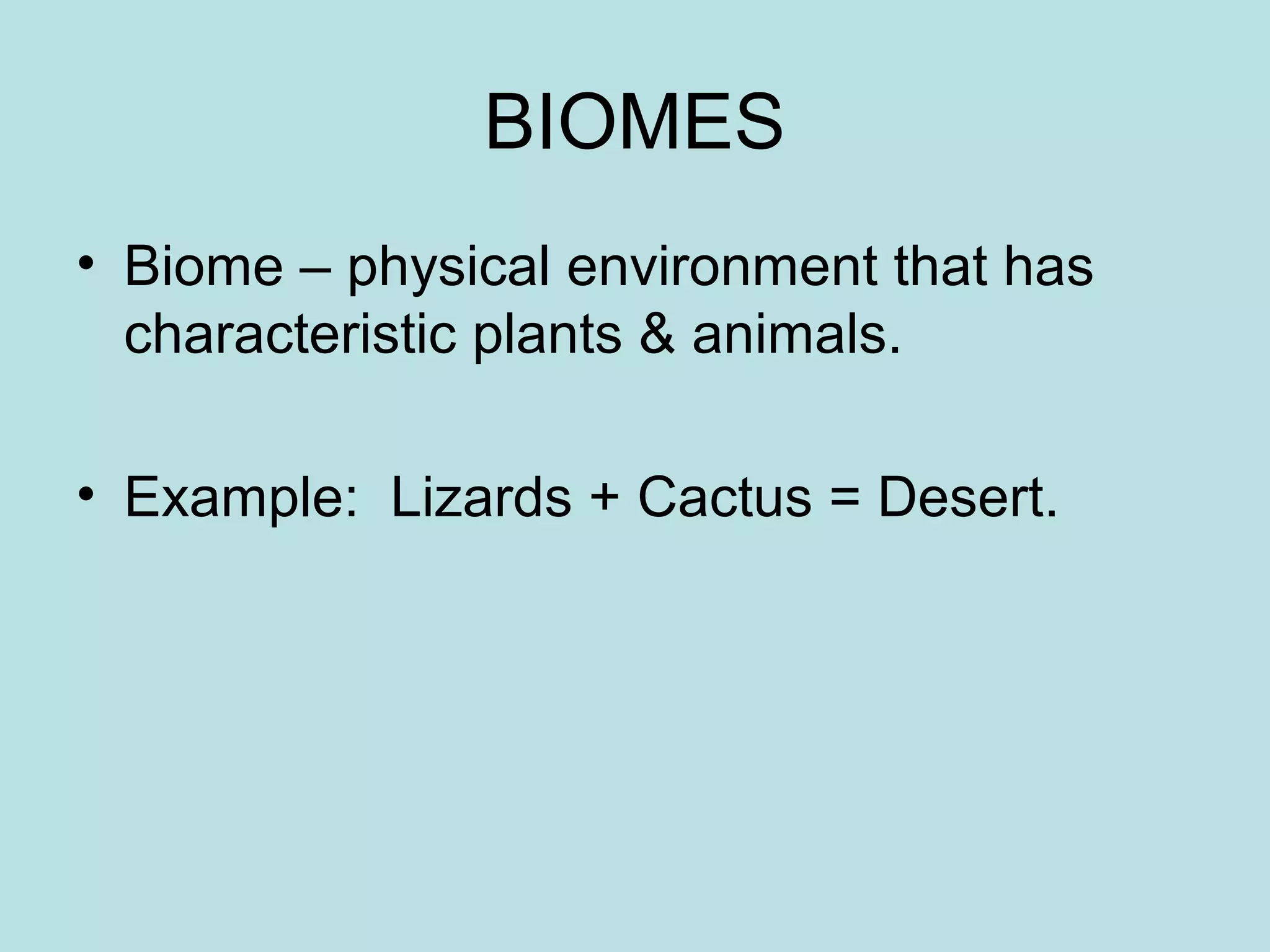 Biomes | PPT