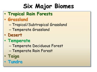 Biomes | PPSX | Geography | Science