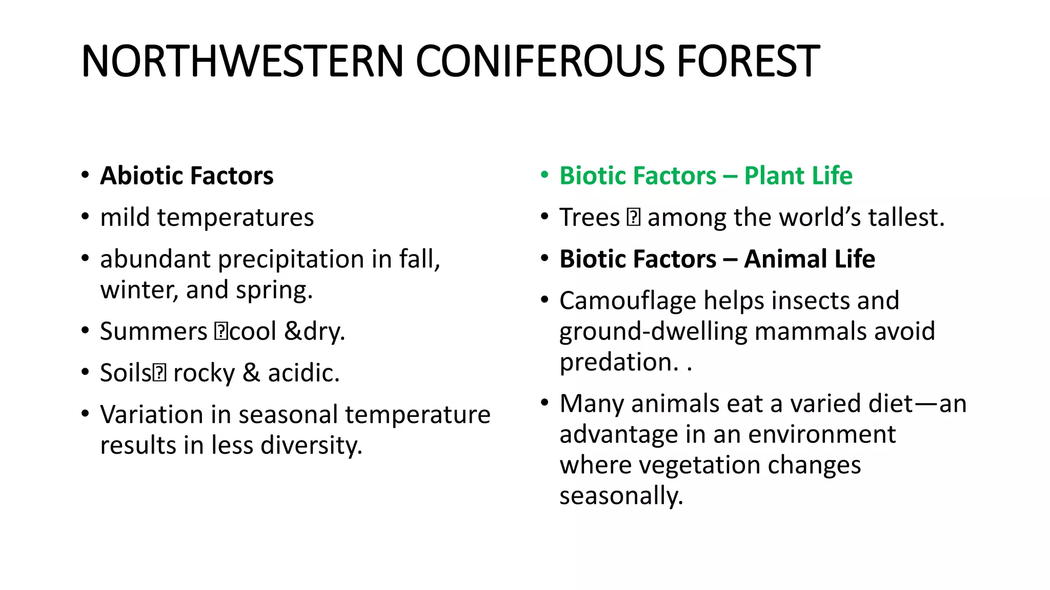 Biomes. abiotic and biotic parts | PPTX
