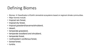 Biomes. abiotic and biotic parts | PPT