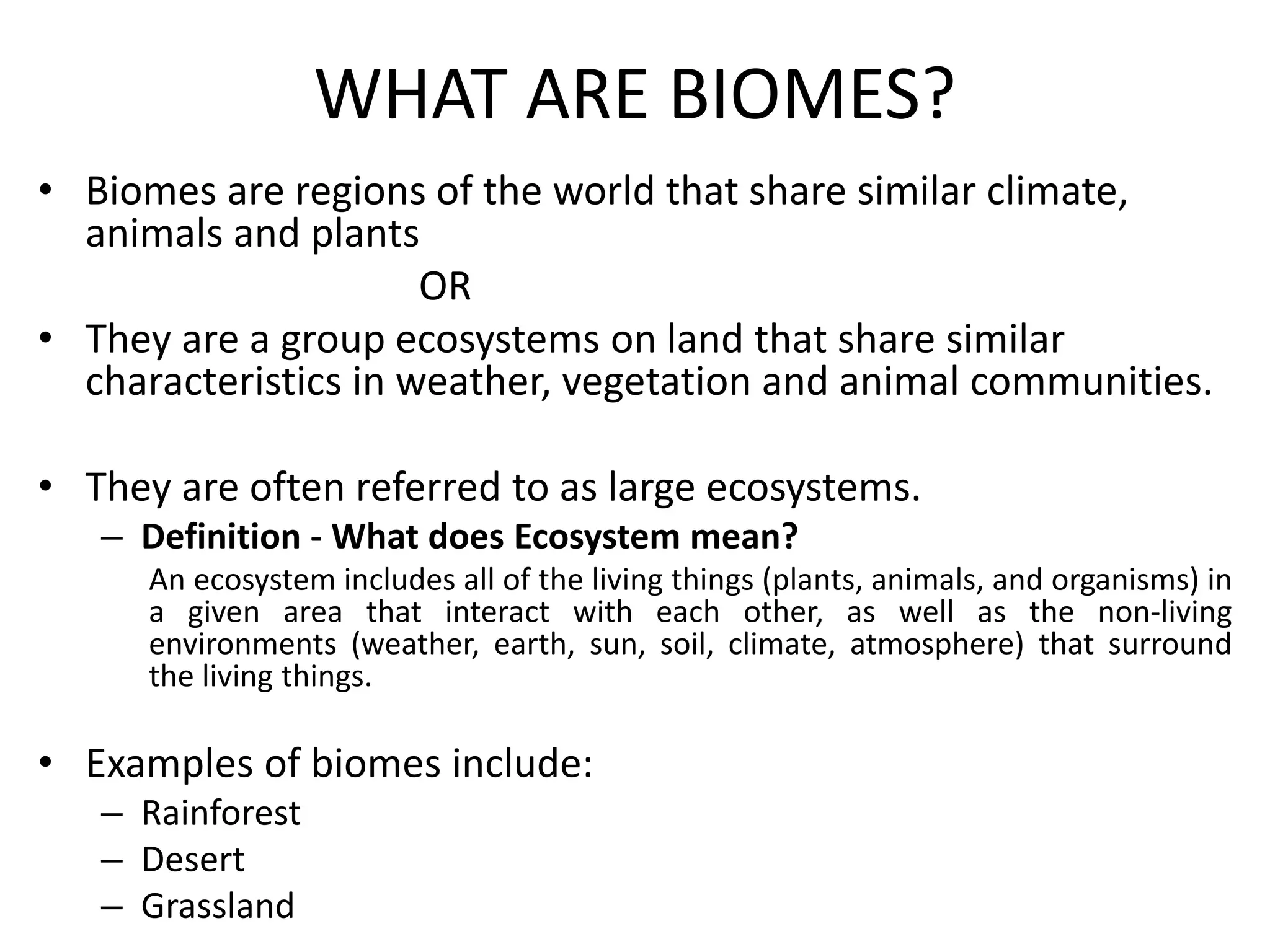 Biomes | PPTX