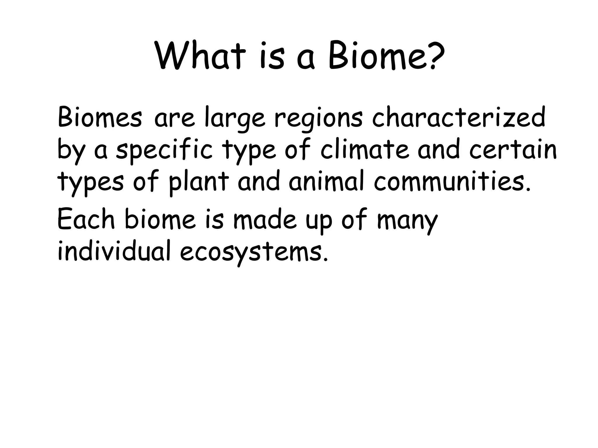 Terrestial and Aquatic Biomes Presentation | PPT