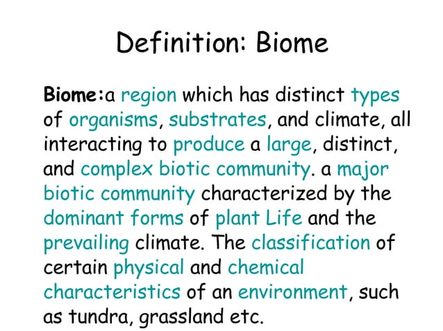 Biomes & Ecosystems | PPT | Biological Sciences | Science