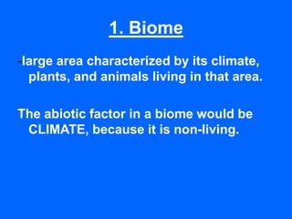 Biomes (1) | PPT | Geography | Science