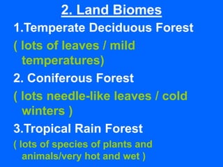 Biomes (1) | PPT | Geography | Science