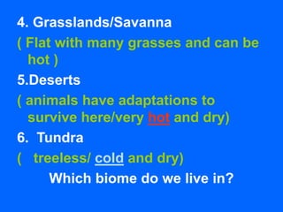 Biomes (1) | PPT | Geography | Science