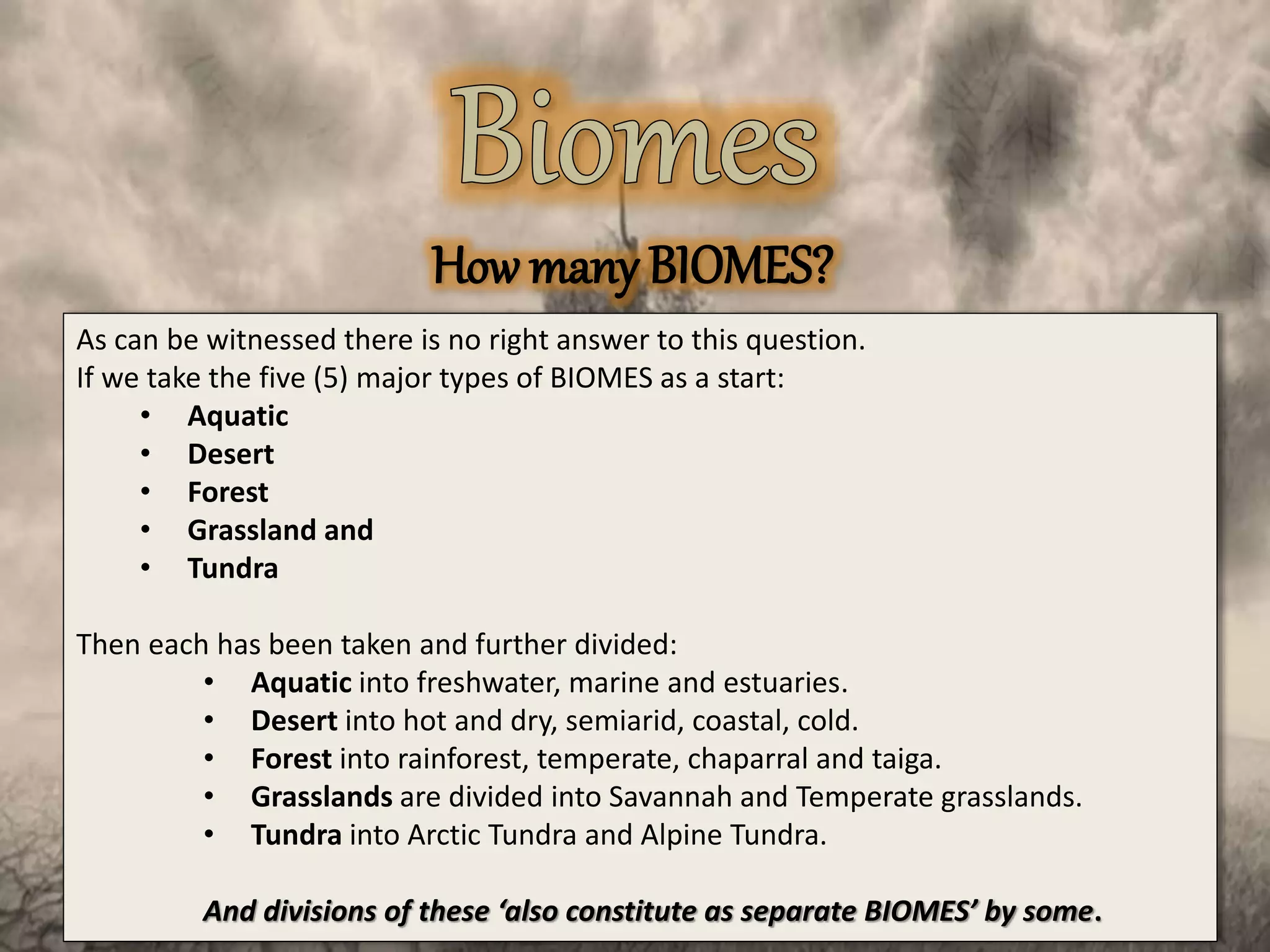 Biomes: PowerPoint | PPSX