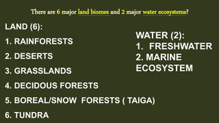 Biomes and ecosystems | PPTX