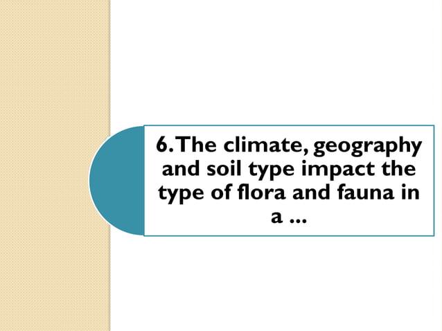 Biomes, ecosystems and habitats quiz 1 | PPT