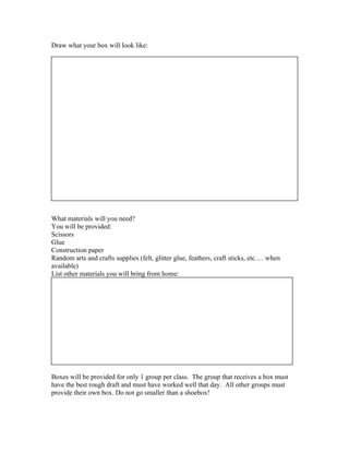 Biomes In A Box Project | DOC | Geography | Science