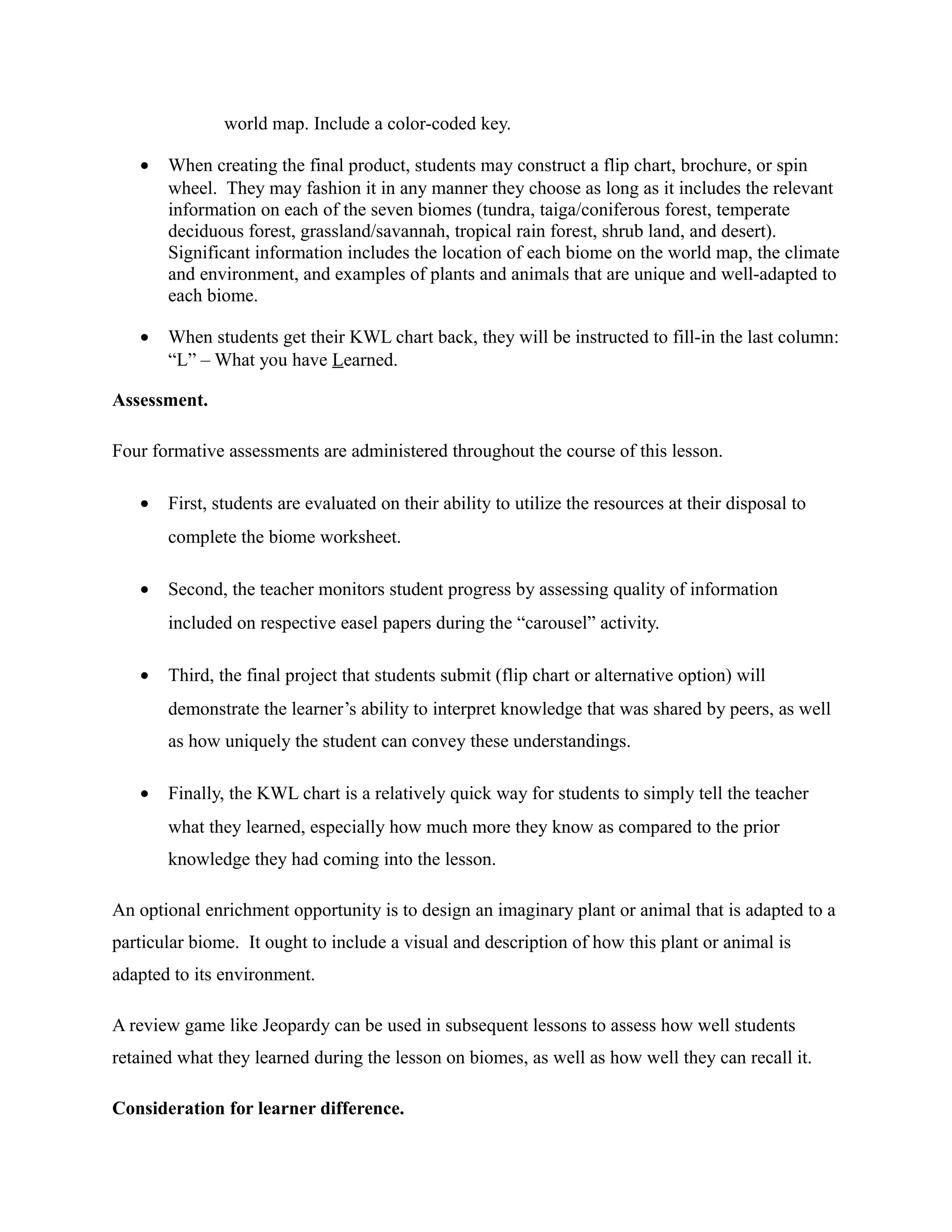 Biomes lessonplan | DOC