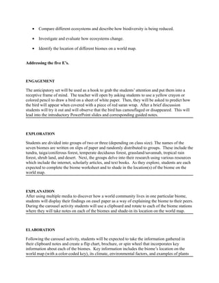 Biomes lessonplan | DOC