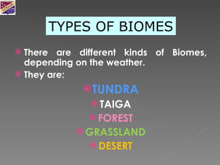 Biomes | PPT | Geography | Science