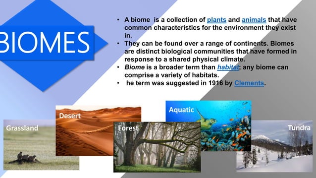 MAJOR BIOMES OF WORLD | PPTX