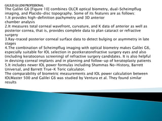 Presentations optical Biometery for medical students | PPTX
