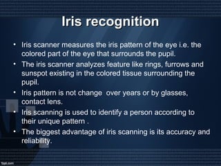 Biometics technology | PPT