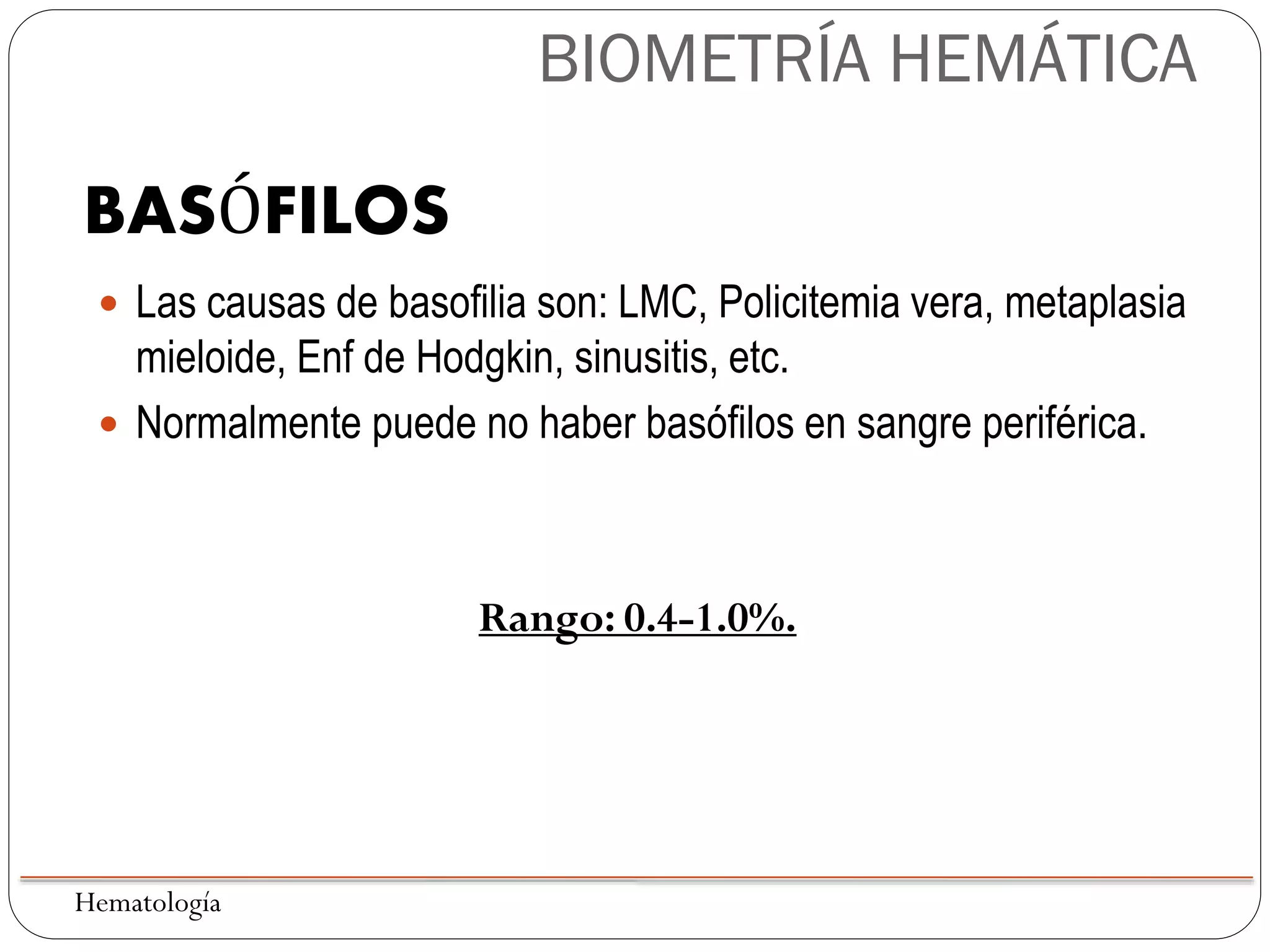Biometría hemática | PPTX