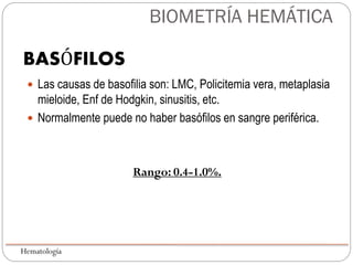 Biometría hemática | PPTX