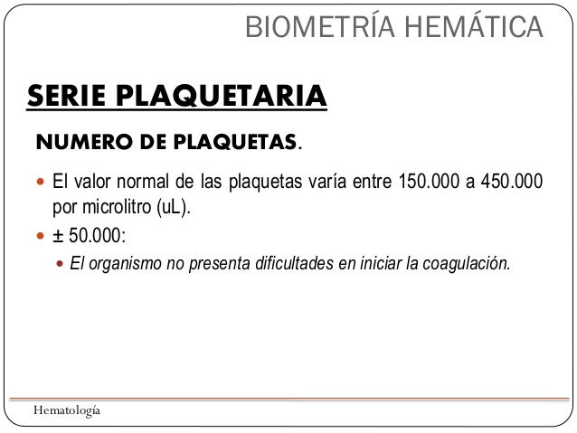 Biometría hemática