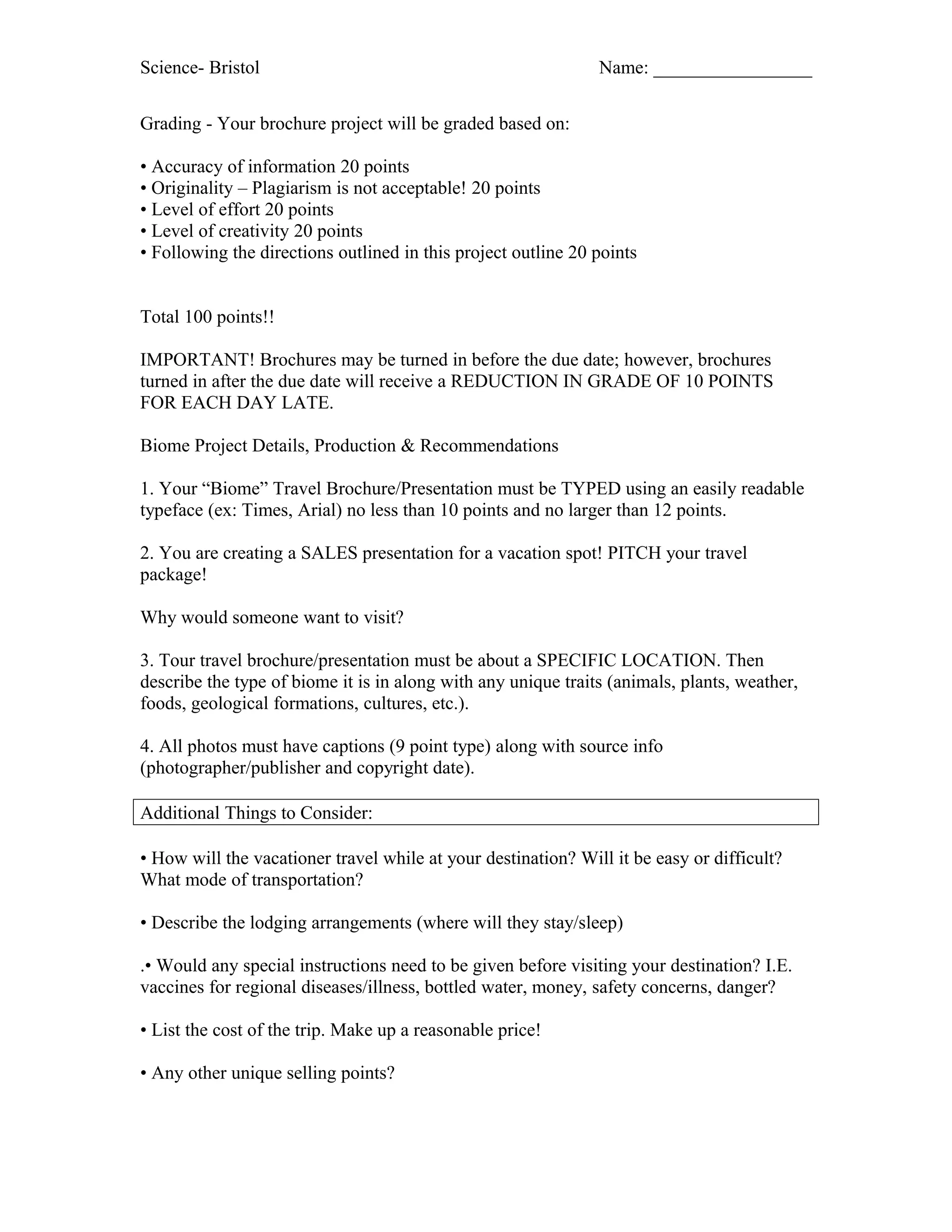 Biome travel guide | DOC