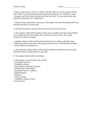 Biome travel guide | DOC