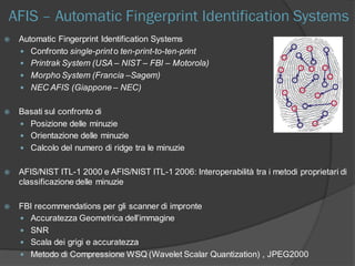 Biometria e scienza forense | PDF