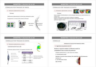 Biometría y cálculo de LIO | PDF