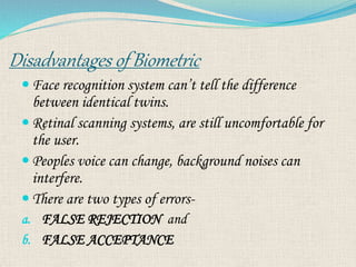 Biometric technology .pptx | Eye and Vision Conditions | Diseases and ...