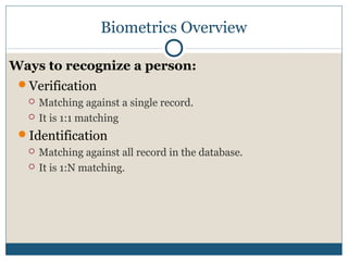 Biometric | PPT