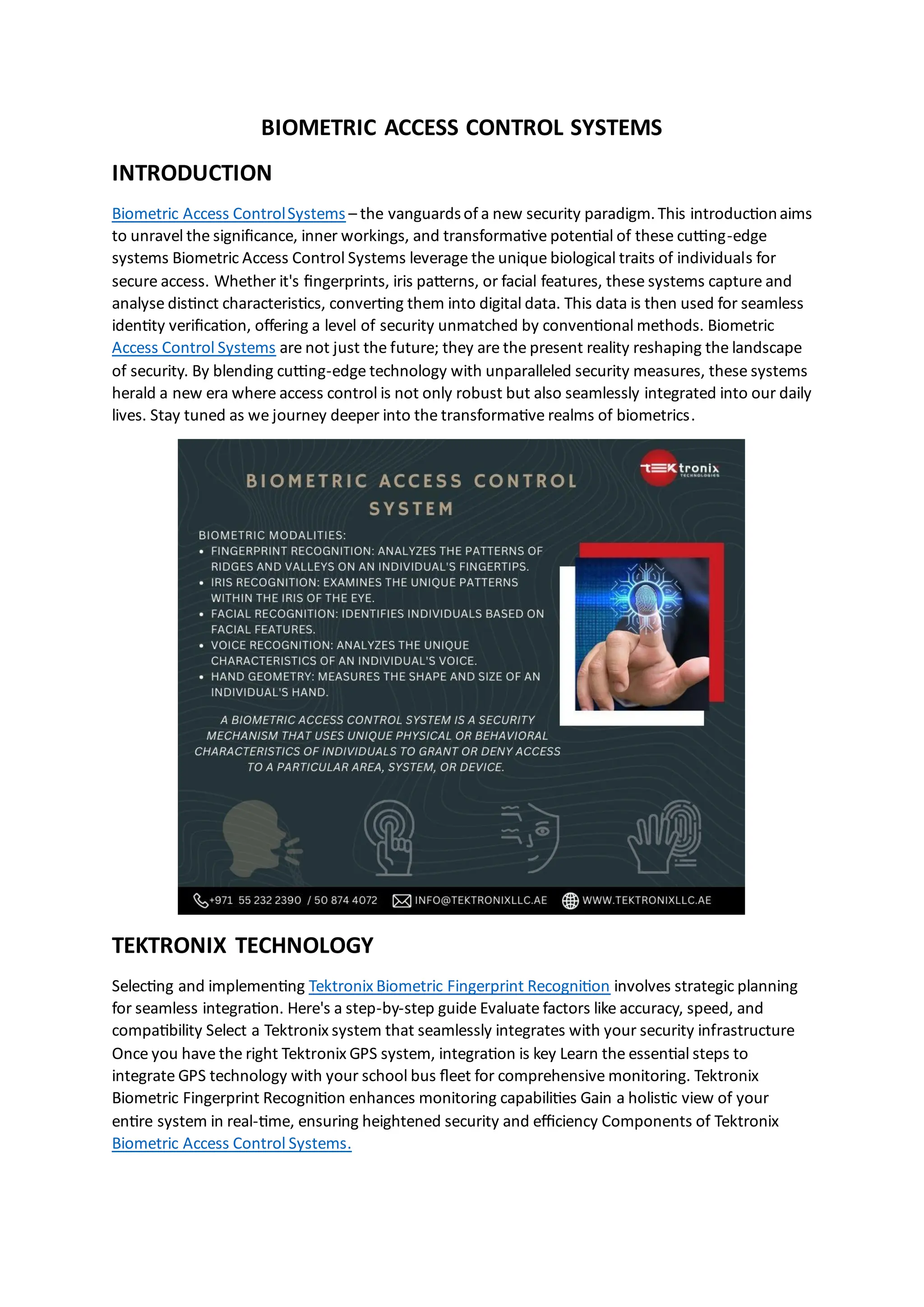 Biometric Access Control System .pdf