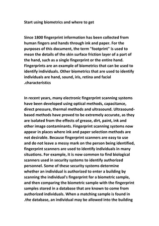 Biometric and cyber security 1 | PDF